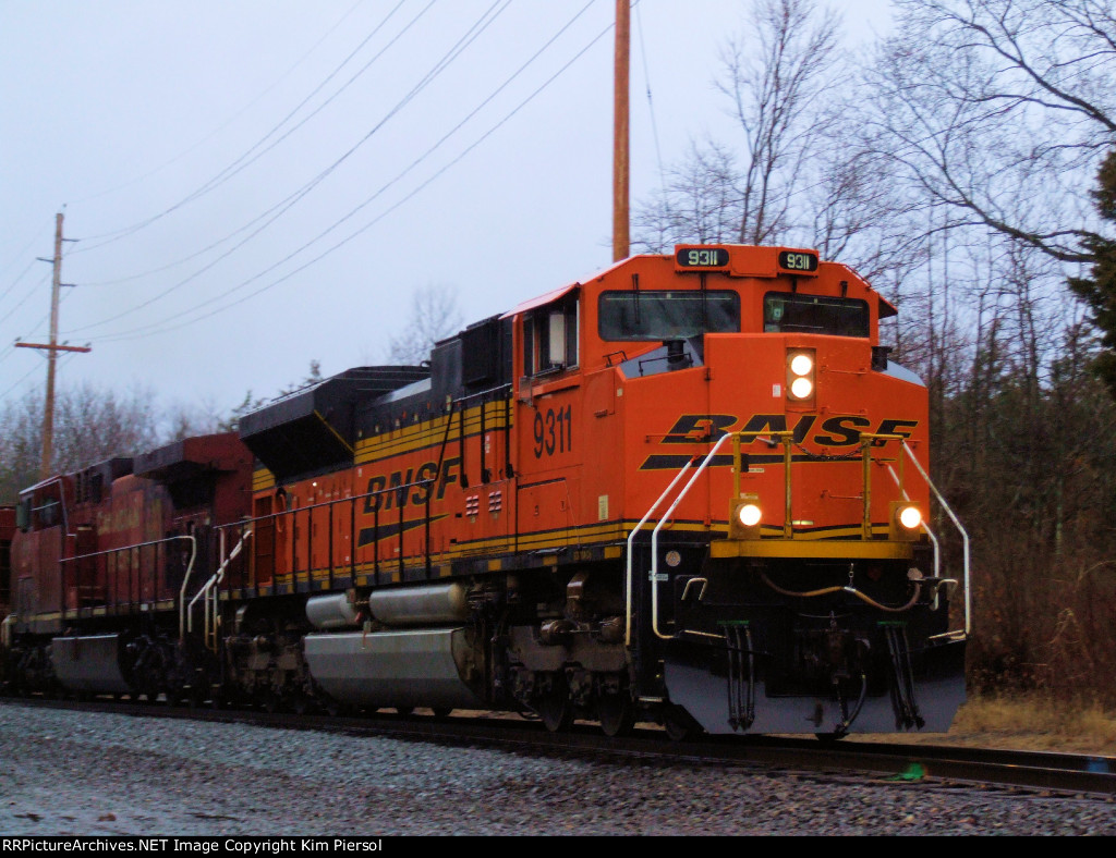 BNSF 9311 CSX Train K042 Crude Oil Loads
